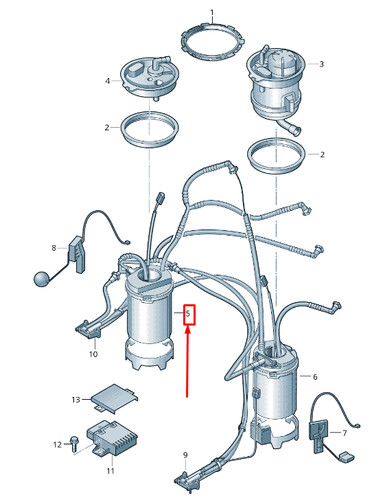 NEW AUDI Q7 4L RIGHT FUEL DELIVERY MODULE 4L0919087A ORIGINAL | eBay