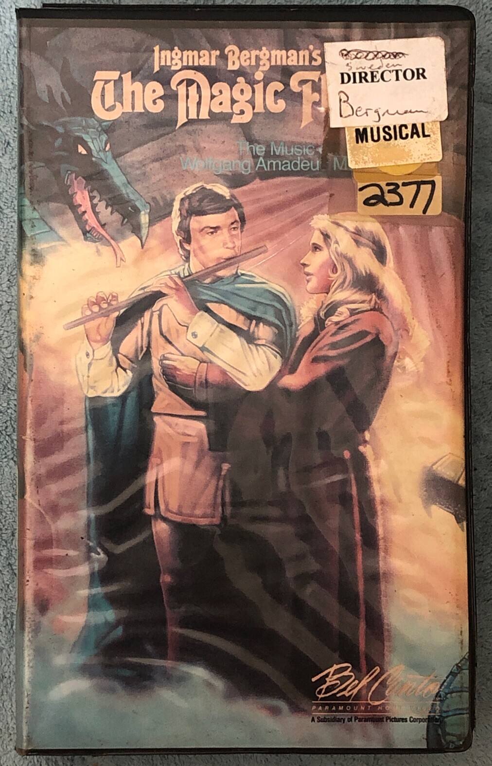 Ingmar Bergman's The Magic Flute VHS Video Tape Bel Canto 1986 ...