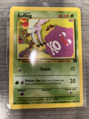 Pokémon TCG Koffing Team Rocket 58 Regular 1st Edition Common | eBay
