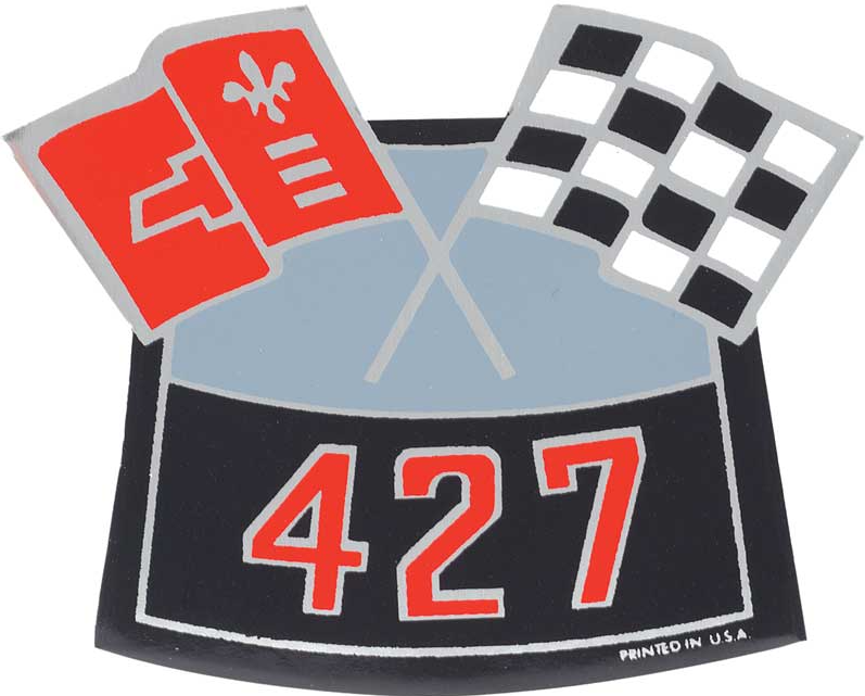 427 With 450 HP Air Cleaner Decal Set For Camaro Nova Chevelle Impala ...