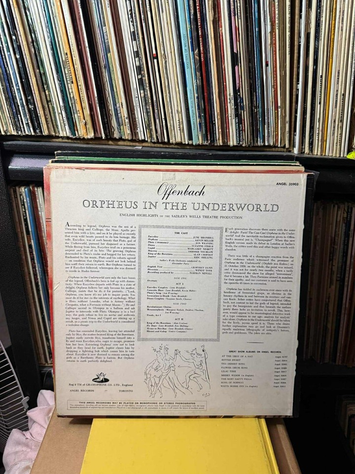 Jacques Offenbach – Orpheus In The Underworld Vinyl Record VG+ AB126 | eBay