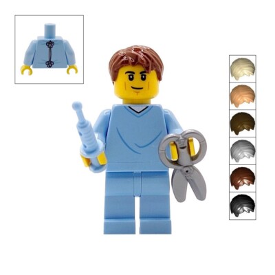 LEGO® Hospital Surgical Theatre Nurse Doctor Surgeon Male Minifigure ...