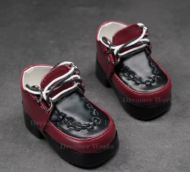 BJD 1/4 Scale Shoes PUNK Lace-up Students Shoes Model for BJD Dolls | eBay