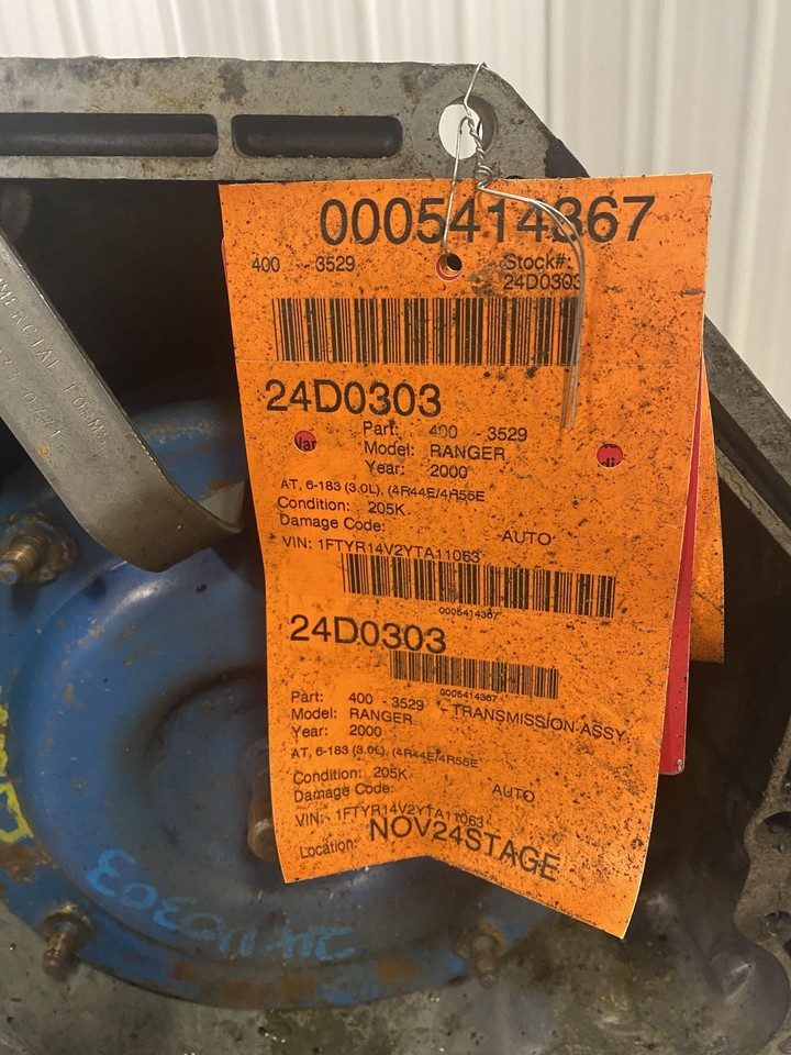 1999-2000 Ford Ranger Automatic Transmission 3.0 4X2 | 205,594 Miles ...