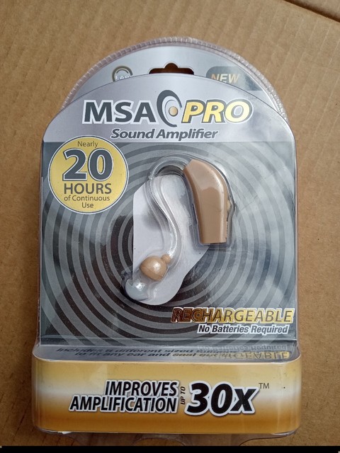 MSA Pro Sound Hearing Amplifier - Beige (1109351) for sale online | eBay
