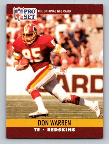 1990 Pro Set #667 Don Warren Washington Redskins | eBay