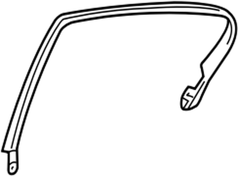 67673-30111 Toyota Garnish, rear door frame, rh 6767330111, New Genuine ...