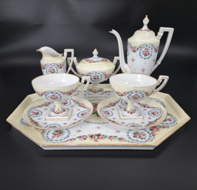 18th Century Antique Sevres Porcelain Tea Set, Floral | eBay