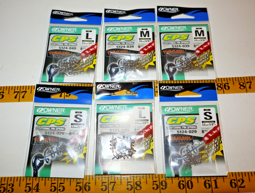6 Packs Of Owner Fishing Hooks Centering Pin Springs | eBay