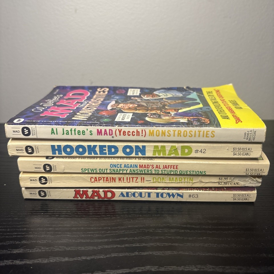 Vintage Mad Book Lot of 5 1983-1990 Paperback Warner Books | eBay