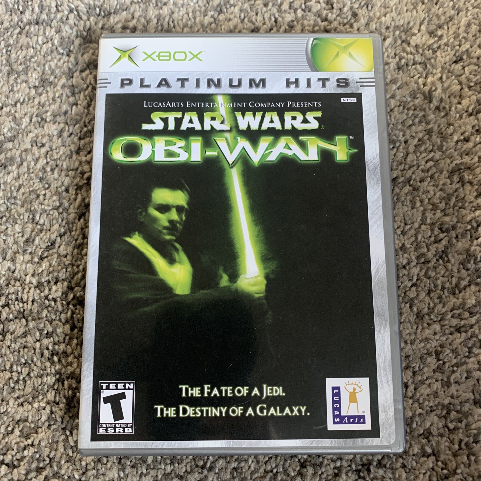 Star Wars: Obi-Wan (Microsoft Xbox, 2001) Platinum Hits Complete CIB ...