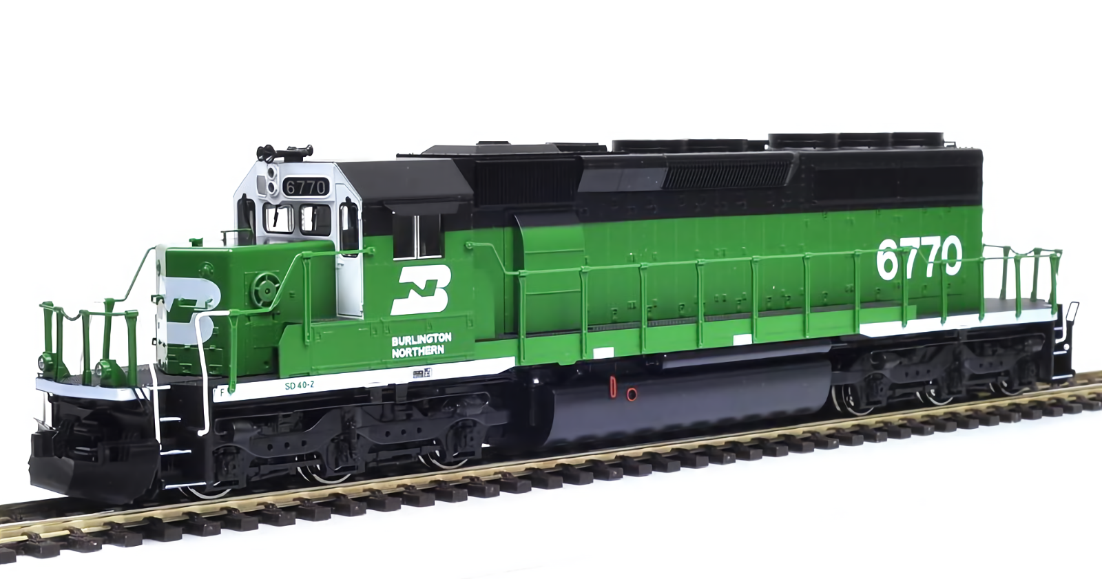 HO Kato 37-6601 SD40-2 Mid Burlington Northern #6770 "White Face ...