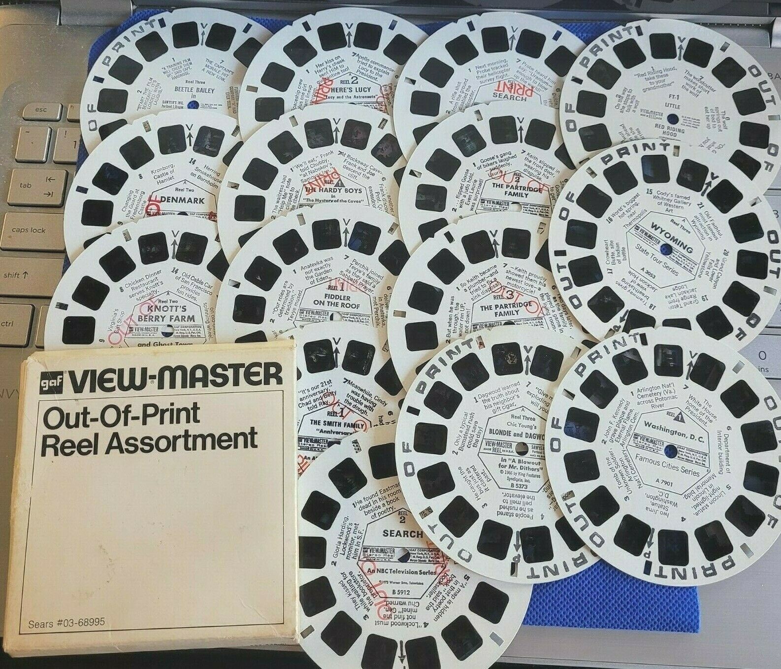 Envelope Reel Pack Pak gaf view-master 15 OOP Out of Print Reels Sears ...