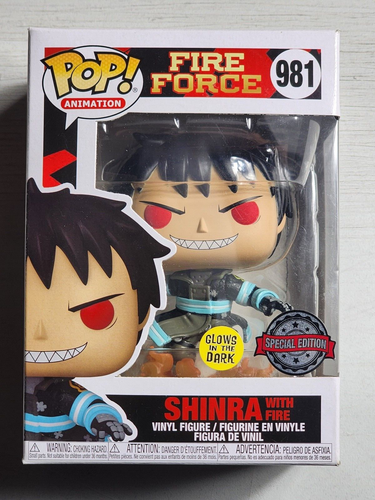 Shinra with Fire Glow GITD Fire Force 981 Special Edition Funko Pop ...