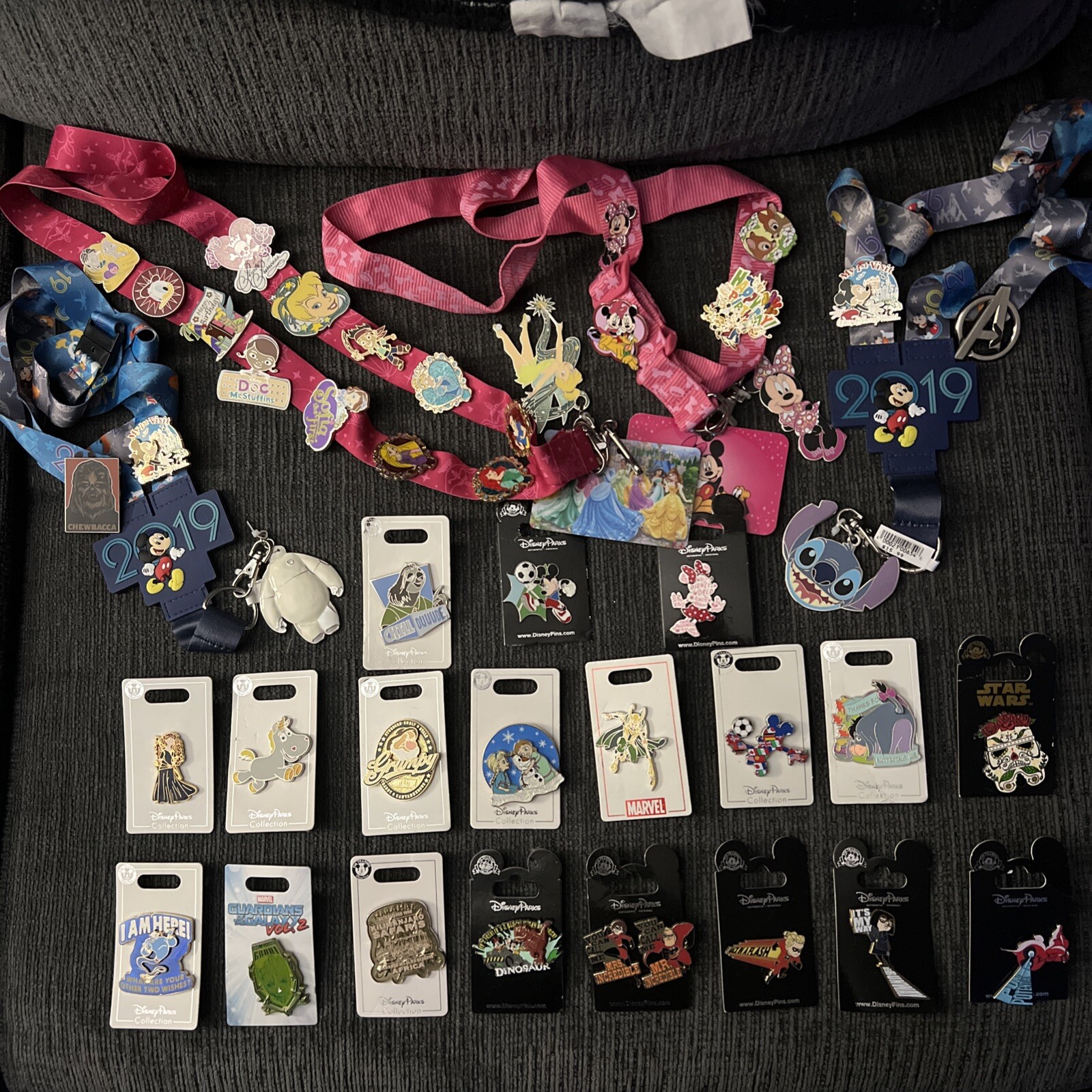 Disney Pin Lot 33 Pins With Lanyards | eBay