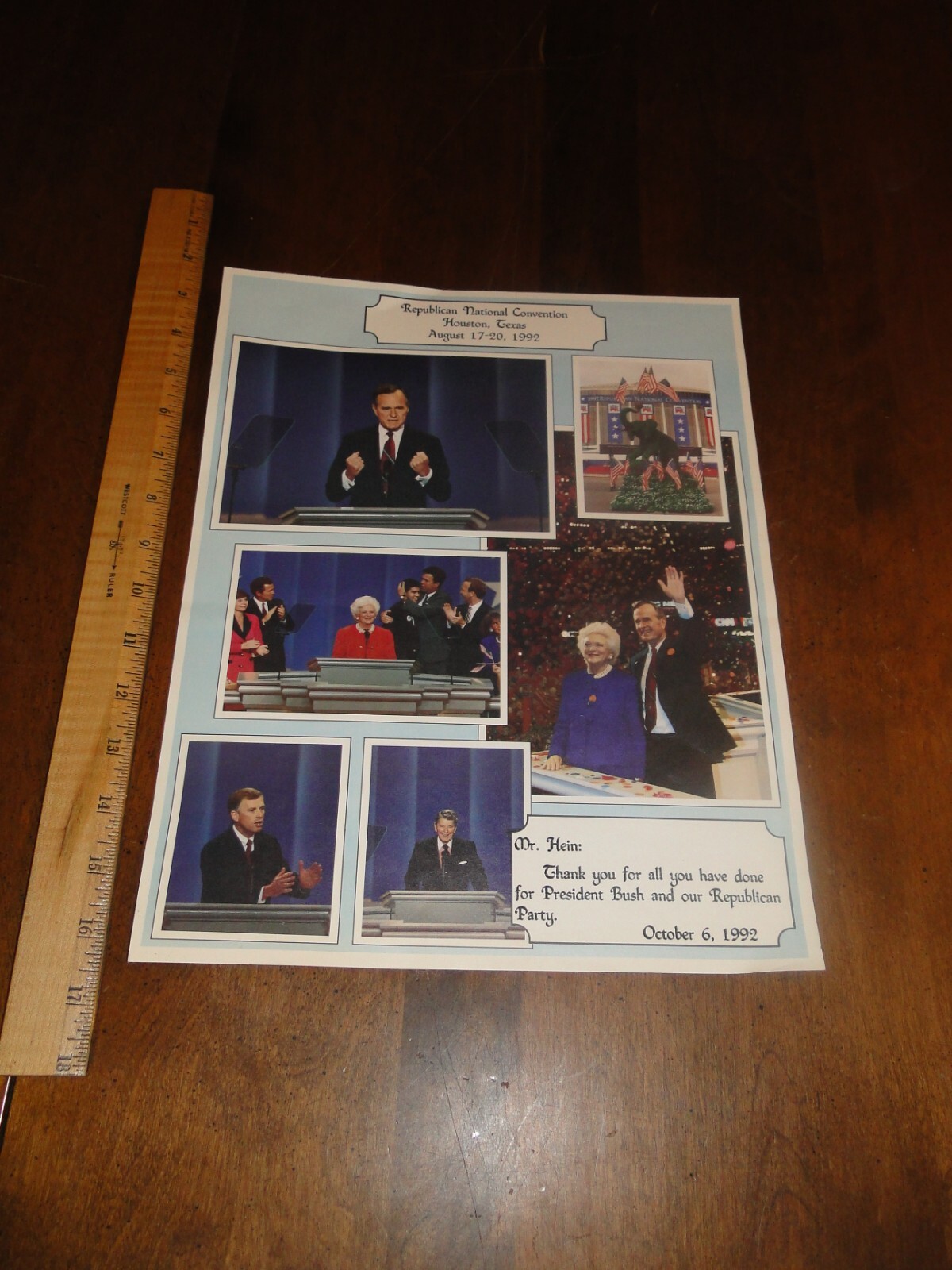 George H. W. Bush 1992 Republican National Convention poster | eBay