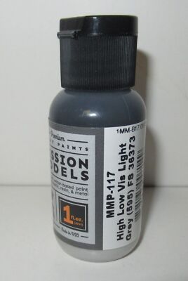 Mission Models Acrylic Paint- High Low Vis Light Grey (595) #MMP-117 ...