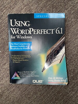 Using WordPerfect 6.1 for Windows by Peterson's Magazine Staff, Que ...