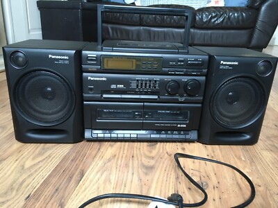 Panasonic RX-DT610 Vintage Boombox Portable Stereo CD Cassette Player ...