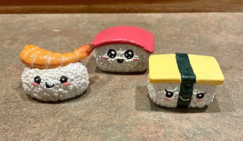 Lot 3 SUSHI Aquarium fish tank decorations adorable Decor For All Sushi ...