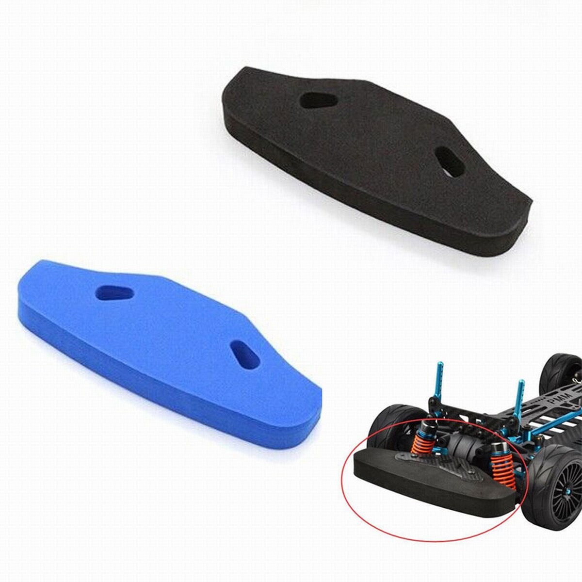 Front Bumper Sponge Foam for TAMIYA TT-01 TT-02 TT01 TT02 1/10 RC Car ...