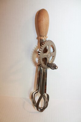 Vintage Antique A & J Hand Egg Beater Kitchen Utensil Farmhouse ...