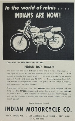 1970 Minarelli Powered Indian Boy Race Motorcycle Article | eBay