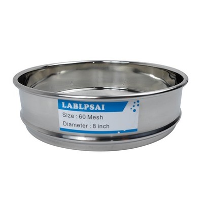 60 Mesh Lab Sieves 8" Diameter 304 Stainless Steel Wire Cloth Test ...