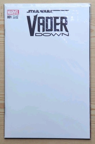Vader Down #1 - STAR WARS - Blank Sketch Variant Cover - Marvel Comics ...