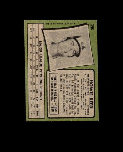 1971 Topps 398 Howie Reed EX-MT #D1,413419 | eBay