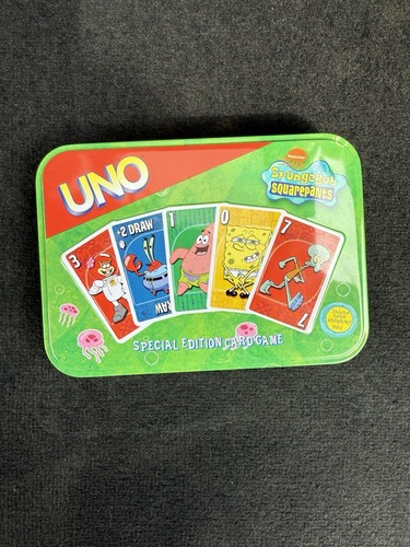Vintage 2002 UNO SpongeBob SquarePants Special Edition Card Game Tin | eBay