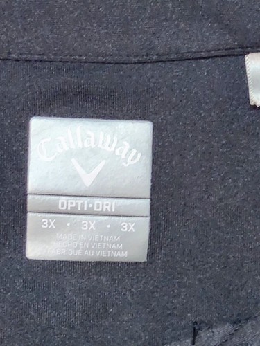 Callaway Golf Polo Black And Green Mens 3XL Opti Dri 3X XXXL | eBay