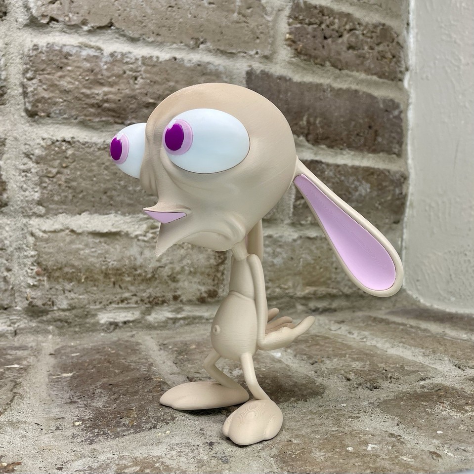REN & Stimpy 3D Printed Toy Figures 90s Retro Cartoon TV Show Fun Nostalgia Gift | eBay