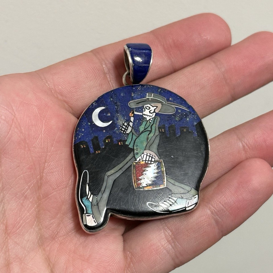 Richard Biffle David Freeland Jr Grateful Dead Sterling Pendant Stone ...