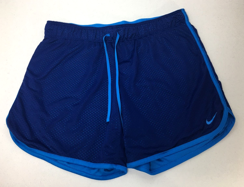 Nike Dri-Fit Shorts Two Tone Blue, "Just Do It" Waistband, Women's Size ...