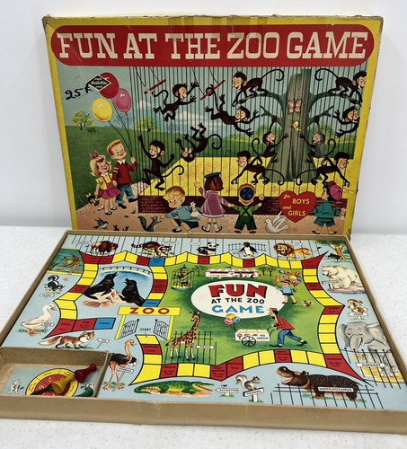 Warren Built Rite Fun At The Zoo Vintage Game USA Made Monkeys | eBay