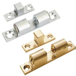 Choose Size/Finish 2x BRASS/CHROME BALL CATCHES Spring Loaded ...