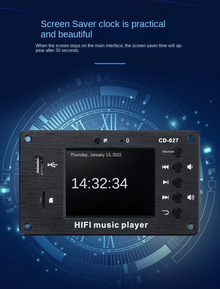 MP3 Decoder Board Bluetooth 5.1 Stereo Audio Receiver FLAC WAV APE ...