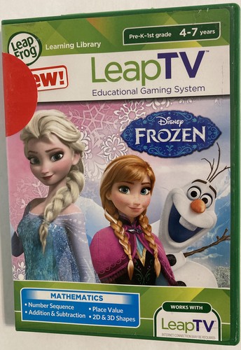 leap frog leaptv disney frozen educational game mathematics ages 4-7 | eBay