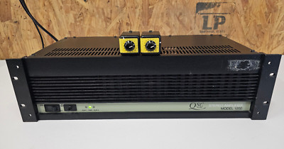 QSC 1200 Professional 2 Ch Power Amplifier w/ x2 Impedance Attenuators ...