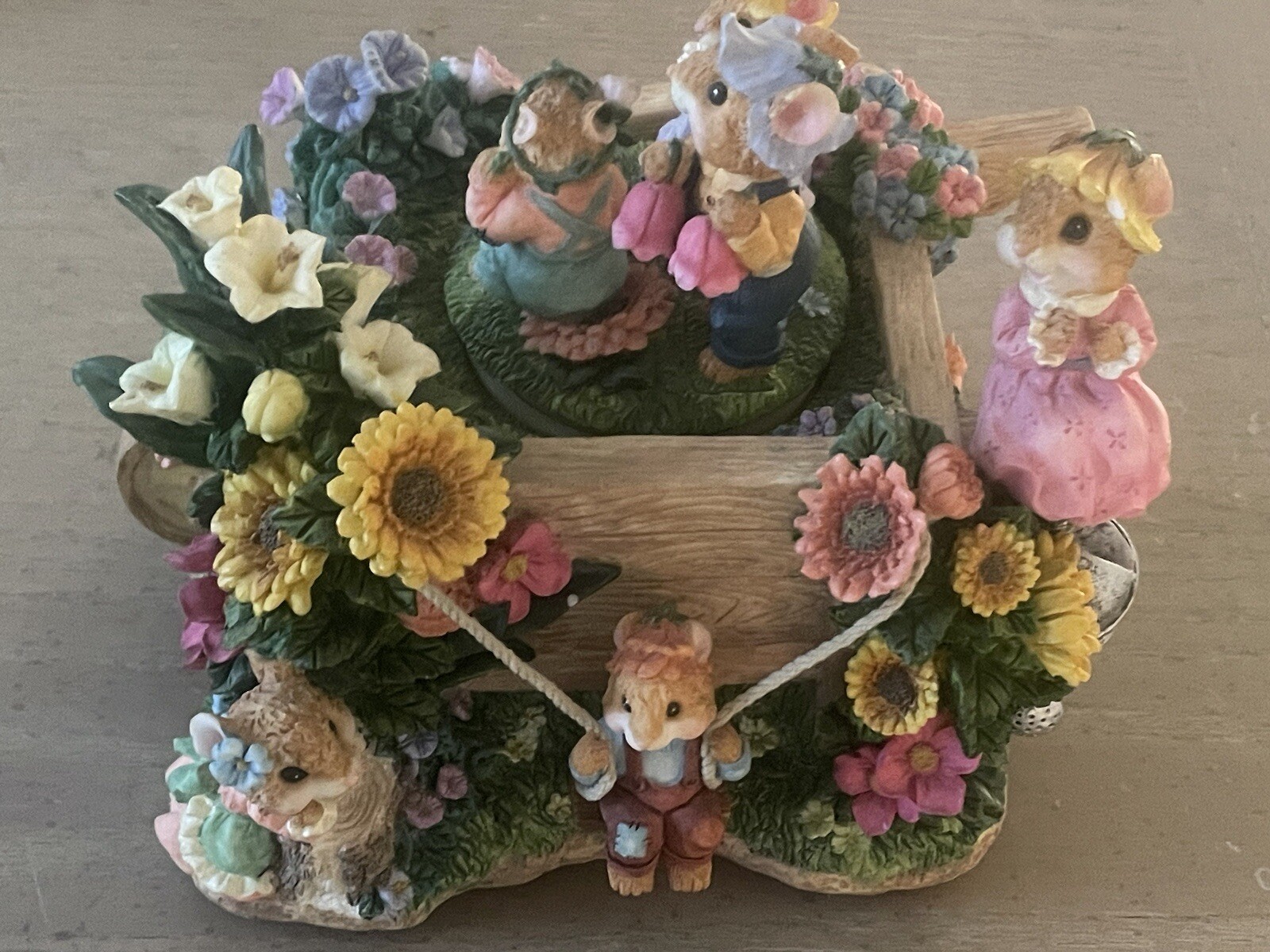 San Francisco Music Box Spring Mice Flowers Wheelbarrow My Favorite ...