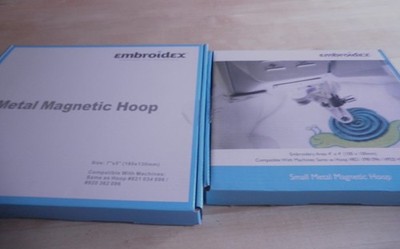 2 Embroidex Metal Magnetic Hoops NIB 4 x 4" and 7 x 5" | eBay