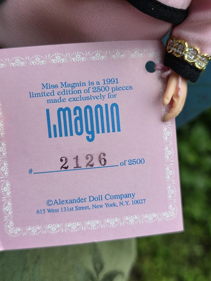 Madame Alexander 10 1/2" LE Cissette as Miss Magnin 2126/2500 from 1991 ...