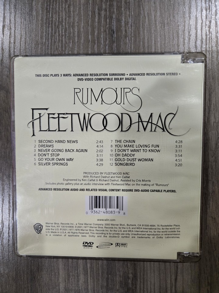 Fleetwood Mac - Rumours (DVD-Audio Surround Sound) | eBay