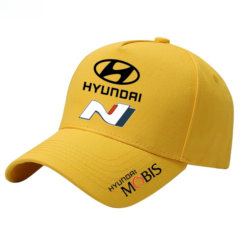Hyundai logo duck tongue hat sports baseball cap sun hat adjustable ...
