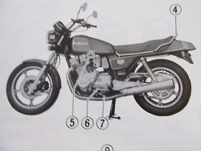 SUZUKI GS1100E OWNERS MANUAL DATED 1980 73 PAGES & WIRING DIAGRAM IN ...