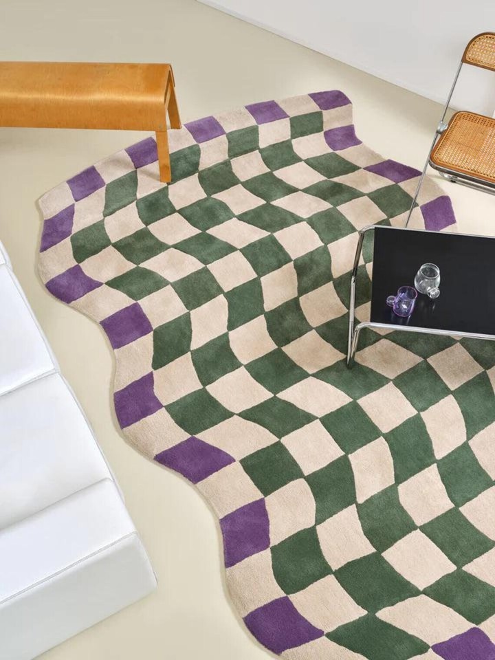 Weave box rug Hand-Tufted 100% Wool Handmade Area Rug Carpet for Home ...