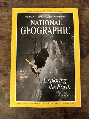 Vintage November 1988 National Geographic Journal Magazine Paperback ...