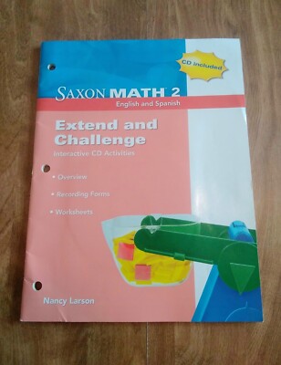 Saxon Math 2 Extend and Challenge With CDROM | eBay