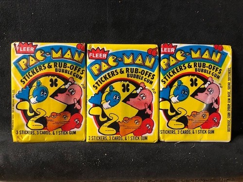 Vintage Pac-Man Wax Packs - 3 Pack Deal | eBay